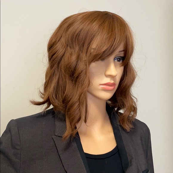 imOgen | Accessories | Nwt 2 Amber Chestnut Ginger Wig Beach Waves Bob ...